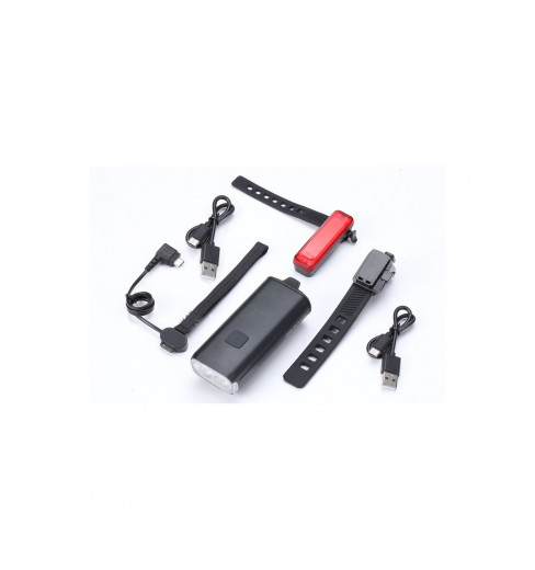 BBB StrikeDuo Front 1600 Lumen Bike Light Kit + Signal Taillight ...