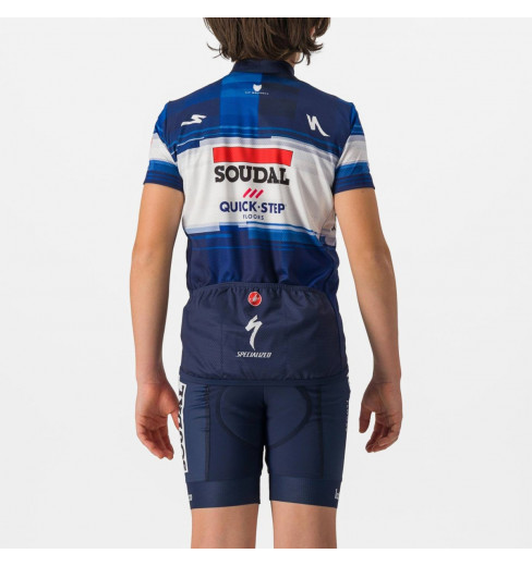 SOUDAL QUICK-STEP 2023 Kid Dark Blue / White kid's cycling jersey ...