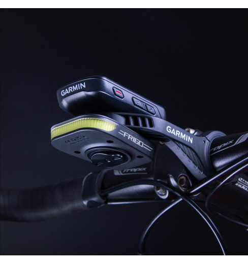 RAVEMEN éclairage avant FR160 fixation supports GPS Garmin/Wahoo/Bryton ...