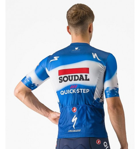 SOUDAL QUICK-STEP Competizione 3 Ceramic blue white men's short sleeve ...