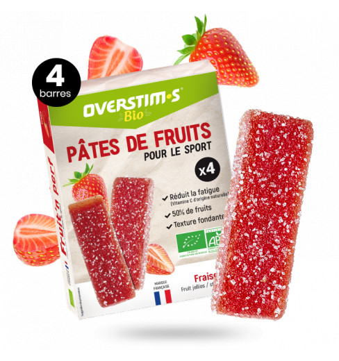 OVERSTIMS PATES DE FRUITS BIO étui de 4 barres CYCLES ET SPORTS